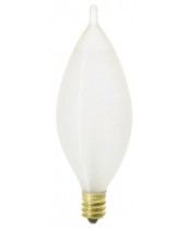 Satco S3404 40C11 Satco 40-Watt Satin Spun 120-Volt C11 Candelabra Base ...