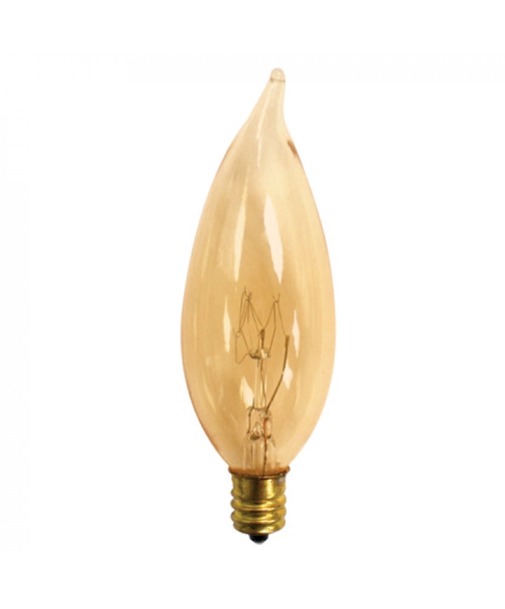 Bulbrite 412040 | 40CFA/32/3 40 Watt Incandescent CA10 Chandelier Bulb ...