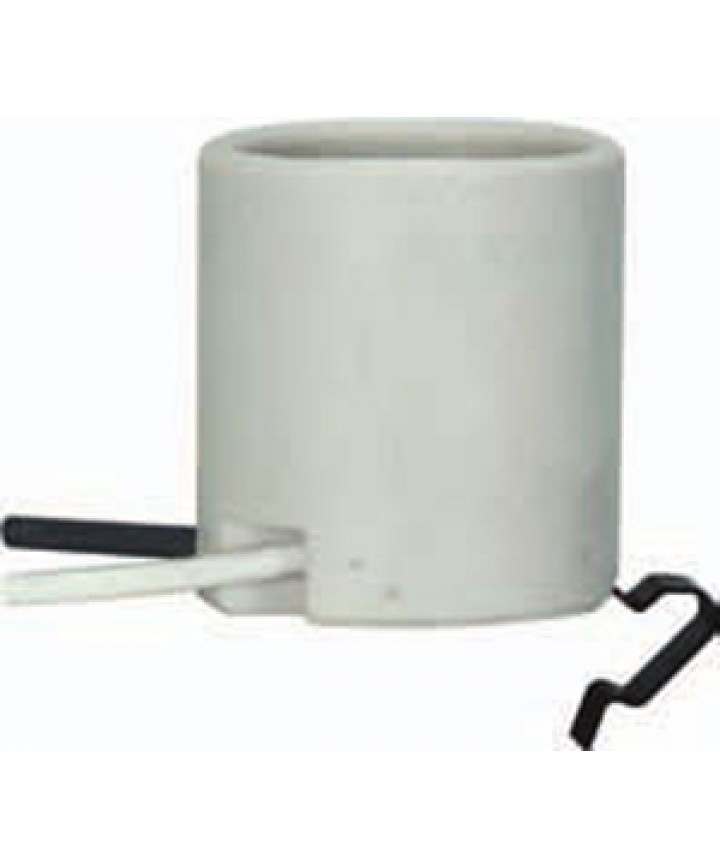 Satco 80/1222 Satco Keyless Porcelain Socket Medium Base w/Snap-in Clip ...