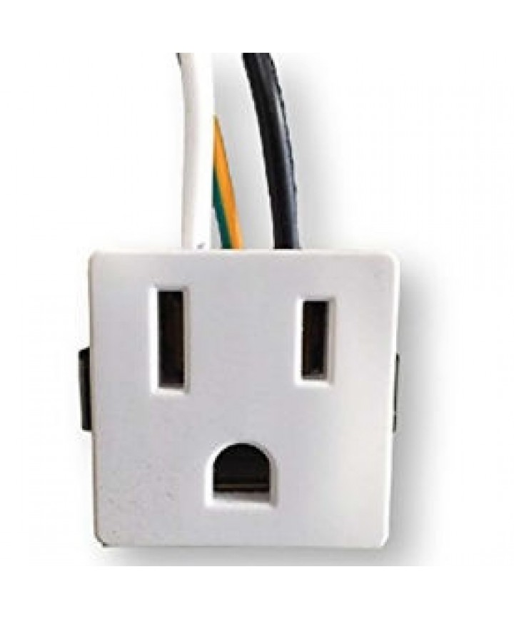 Leviton 1374-1W 3-Wire Snap In Convenience Receptacle Substitute Satco ...