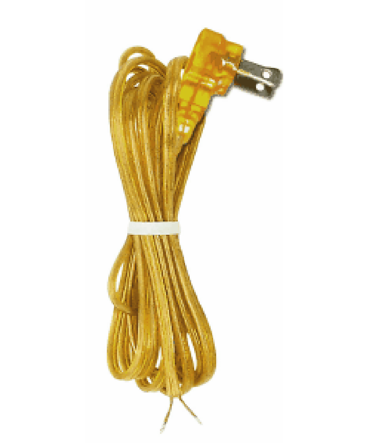 Satco 90/2320 Satco 90-2320 Clear Gold 8FT 18/2 SPT-2 105C Molded Plug ...