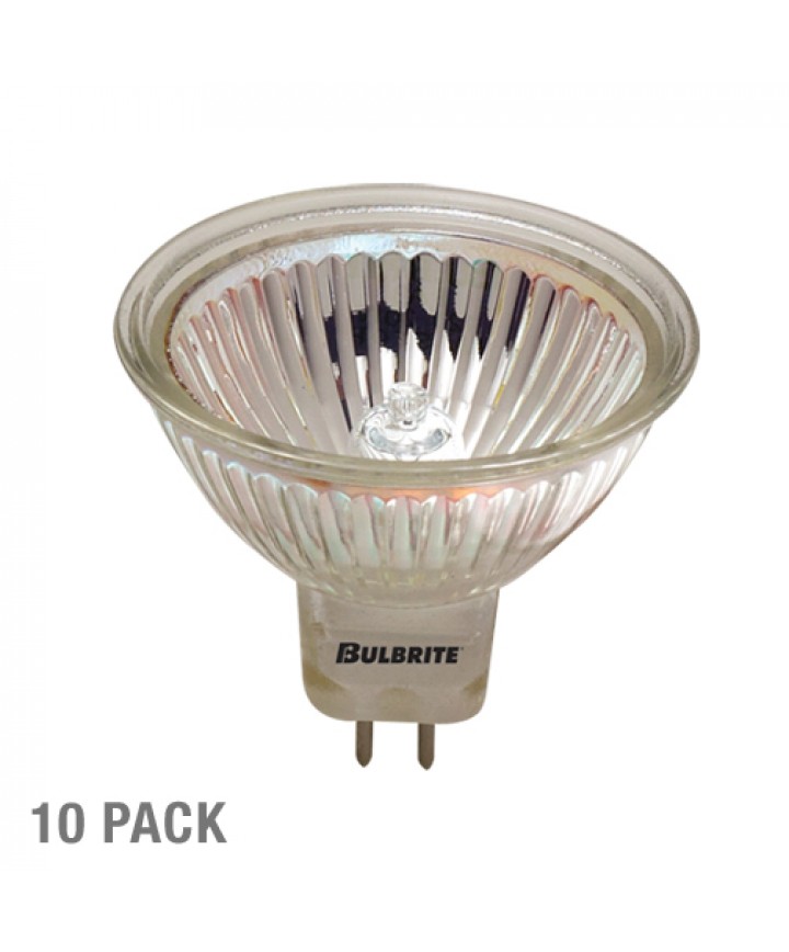 Bulbrite 860123 | EXN-10PK 50 Watt Dimmable Halogen MR16, GU5.3 Base ...