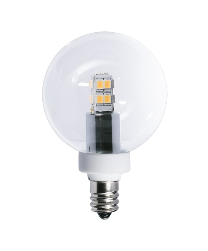 Bulbrite 770145 | LED/G16/E12 2.5 Watt LED G16 Globe Bulb, 25 Watt Equivalent, Warm White ...