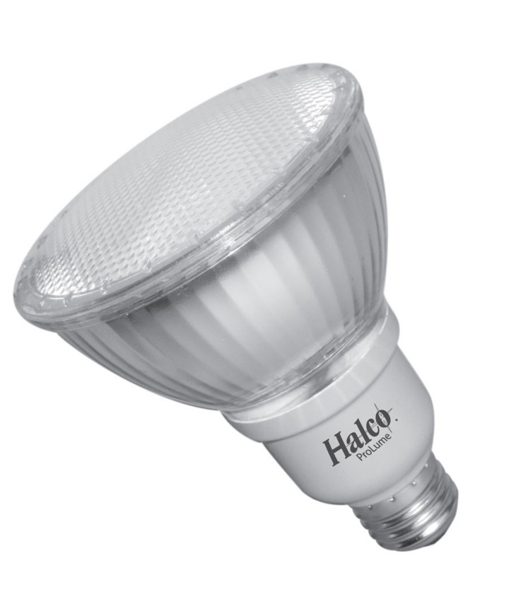 Halco 46004 CFL15/50/PAR30 15W SPIRAL PAR30 5000K MED PRO