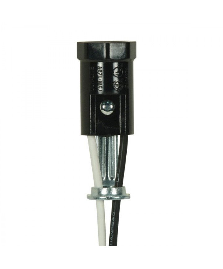 Satco 80/2098 Satco 75W-125V Phenolic Candelabra Sockets with Leads 2-3 ...