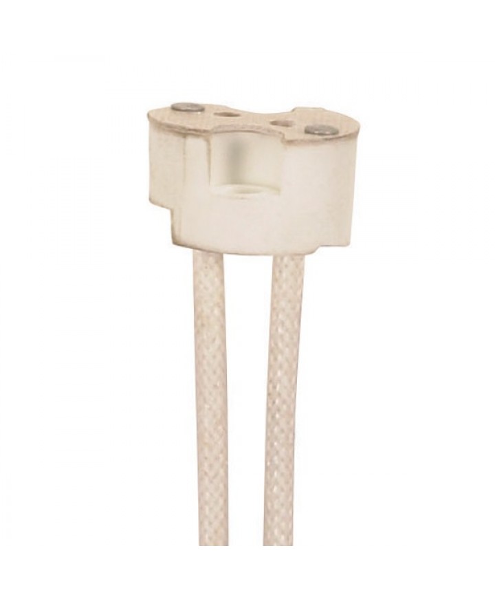 Satco 90/1590 Satco Round Halogen Socket G4-GX5.3-GY6.35 Base 12" Leads ...