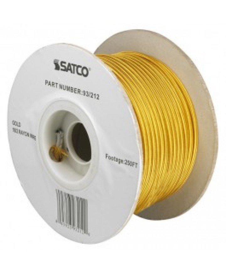 Satco 93/212 Satco 93-212 Gold 18/2 Rayon Wire 250FT Spool Wire