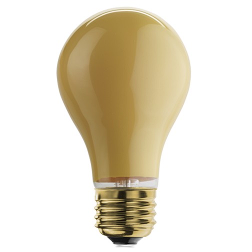 Bulbrite 103100 | 100A/YB 100 Watt Incandescent A19 Outdoor Bug Light ...
