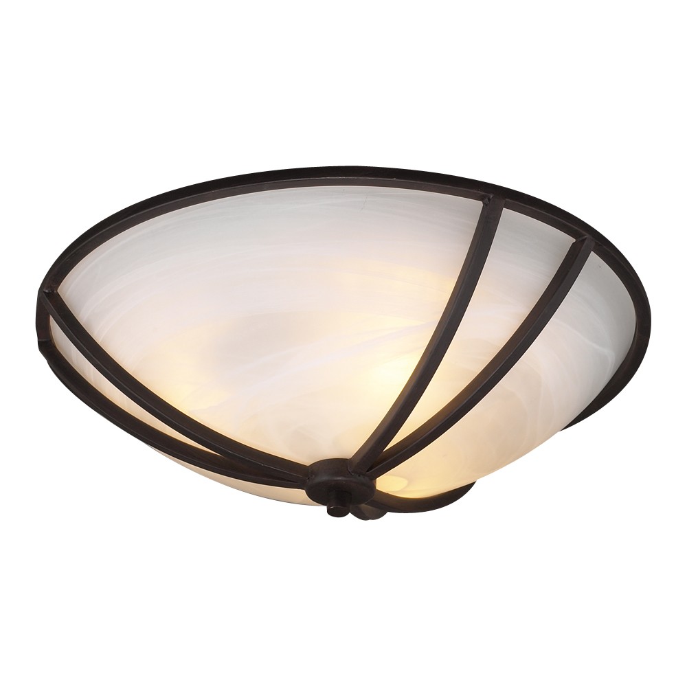 PLC Lighting 14863 ORB 3 Light Ceiling Light Highland Collection