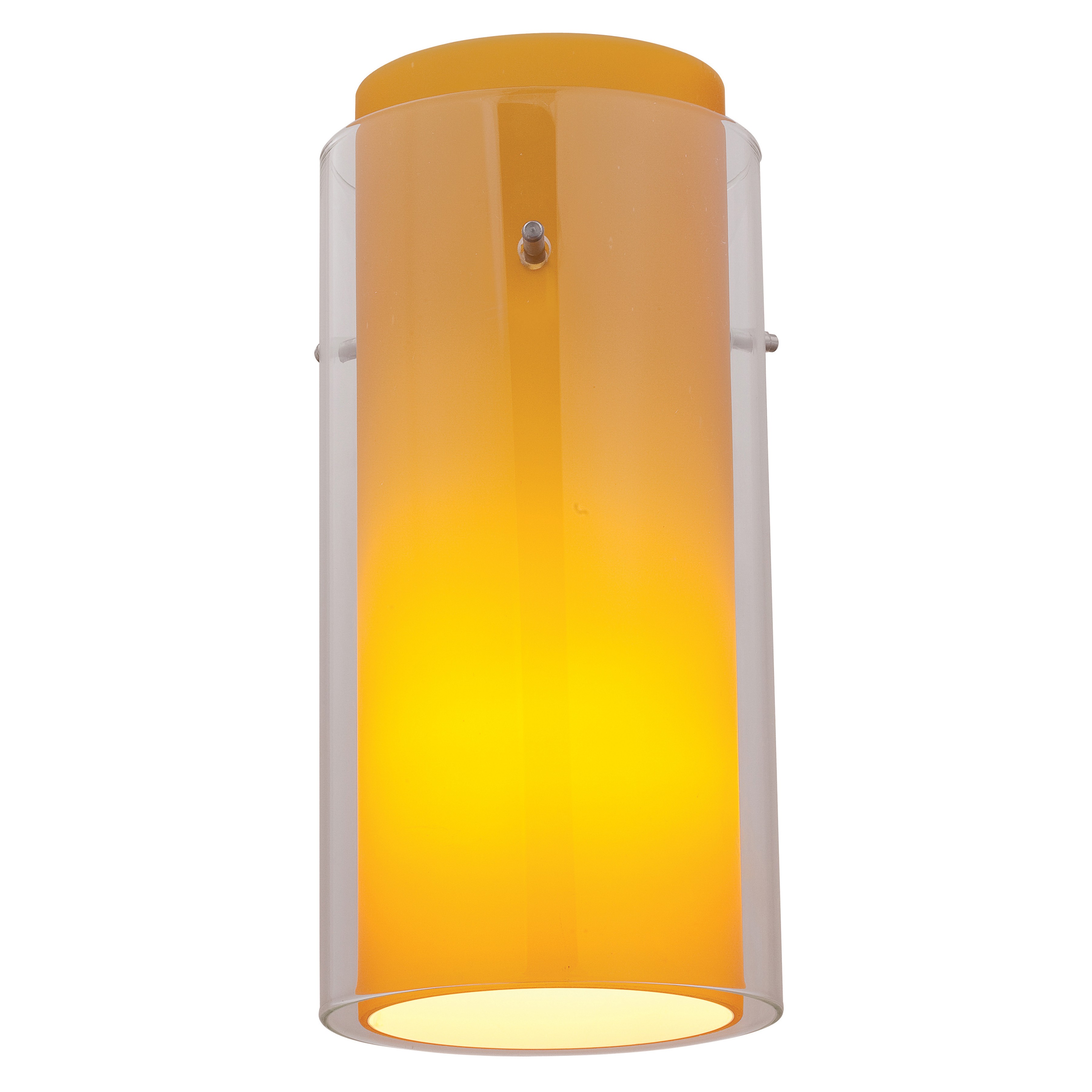 Access Lighting 23133-BS/CLAM Glass`n Glass Cylinder Shade