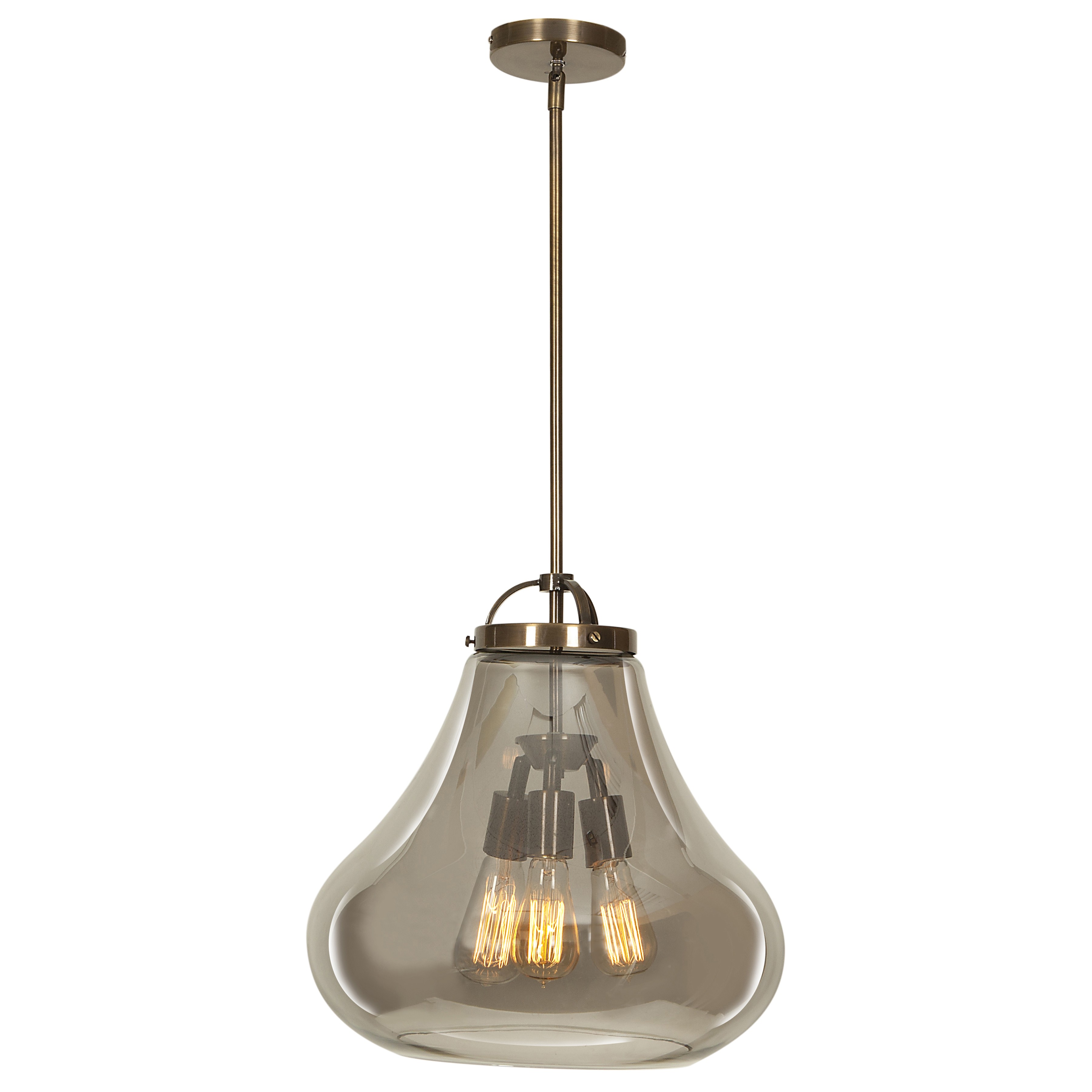 Access Lighting 55547-DBRZ/SMK Flux Vintage Lamped Pendant