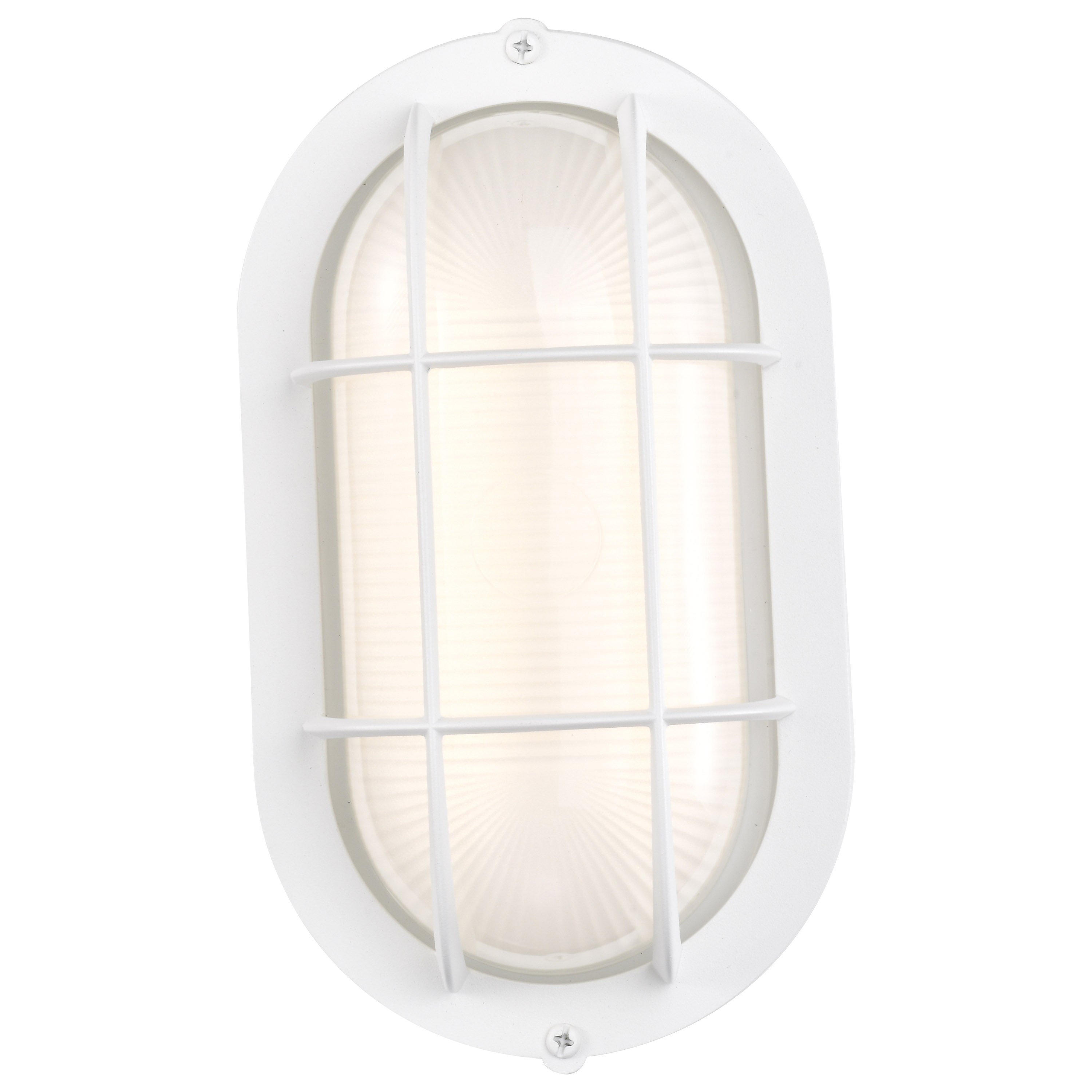 Nuvo Lighting 62/1388 LED Small Oval Bulk Head Fixture White Finish
