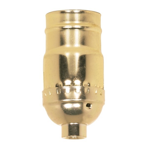 Satco 80/1218 Satco Standard Keyless Socket Medium Base Brite Gilt