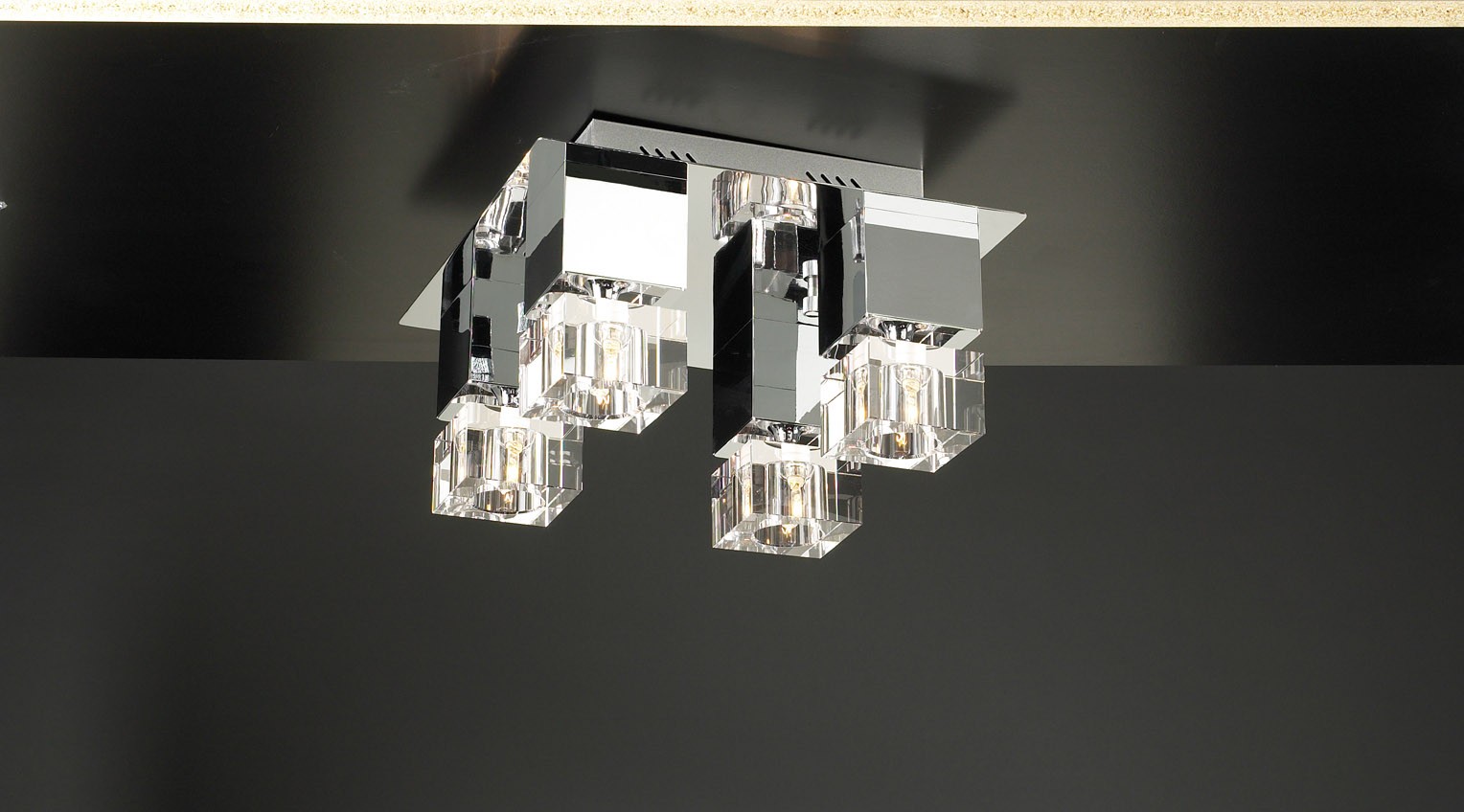 PLC Lighting 81234 PC 4 Light Ceiling Light Charme Collection