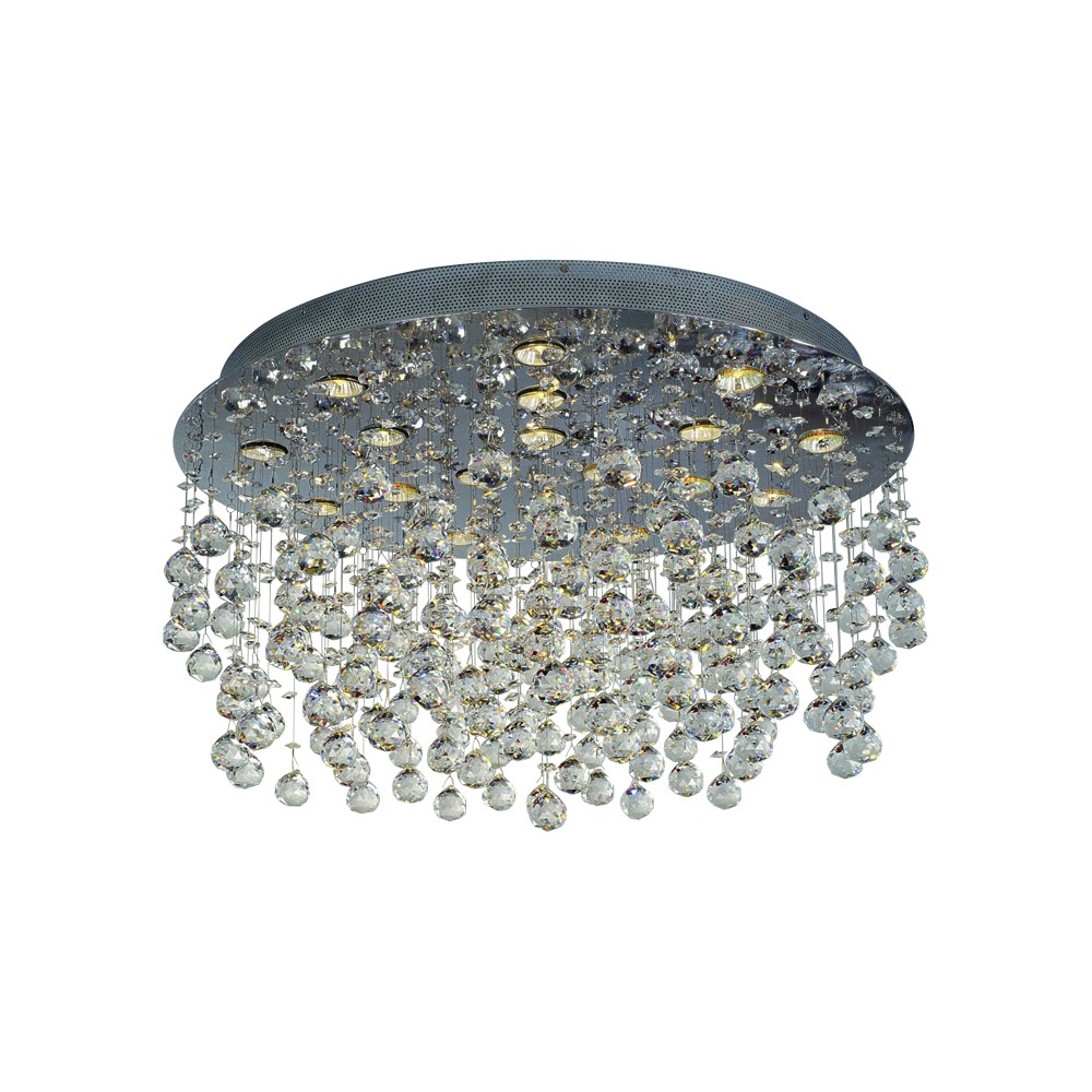 PLC Lighting 81725 PC 18 Light Ceiling Light Beverly Collection