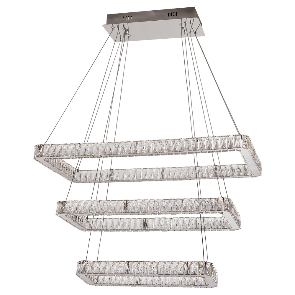 PLC Lighting 90078PC Equis Led 3-Ring Ceiling Lite