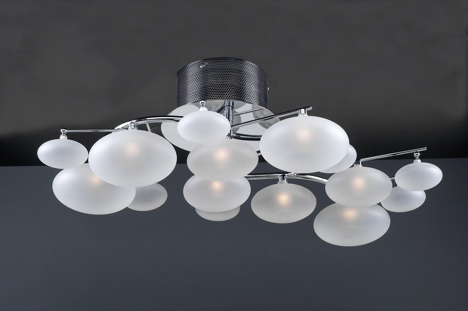 PLC Lighting 96942 PC 8 Light Ceiling Light Comolus Collection