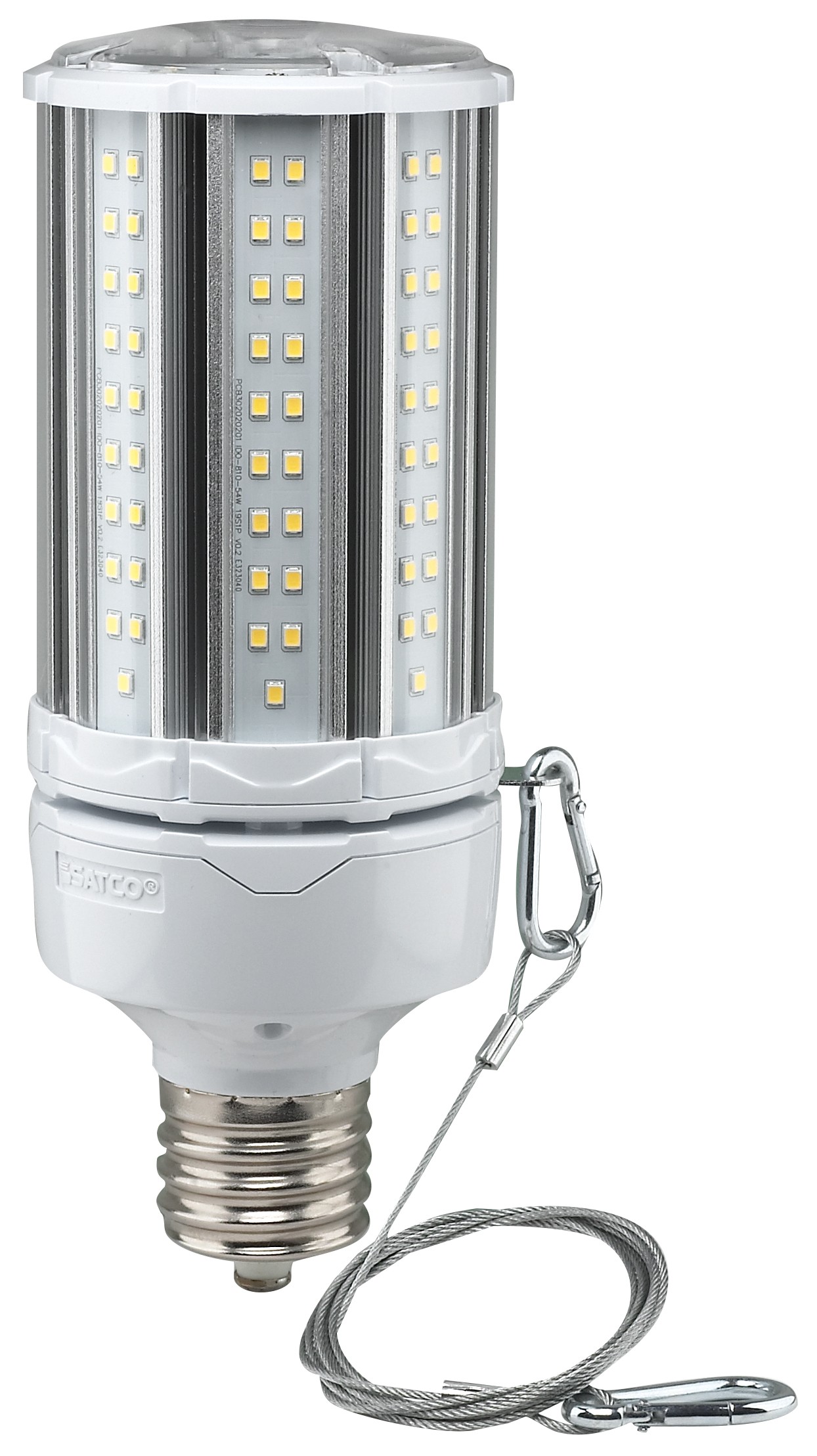 Satco S39394 54 Watts LED Corn HID Replacement Bulb 5000K EX39 Mogul ...