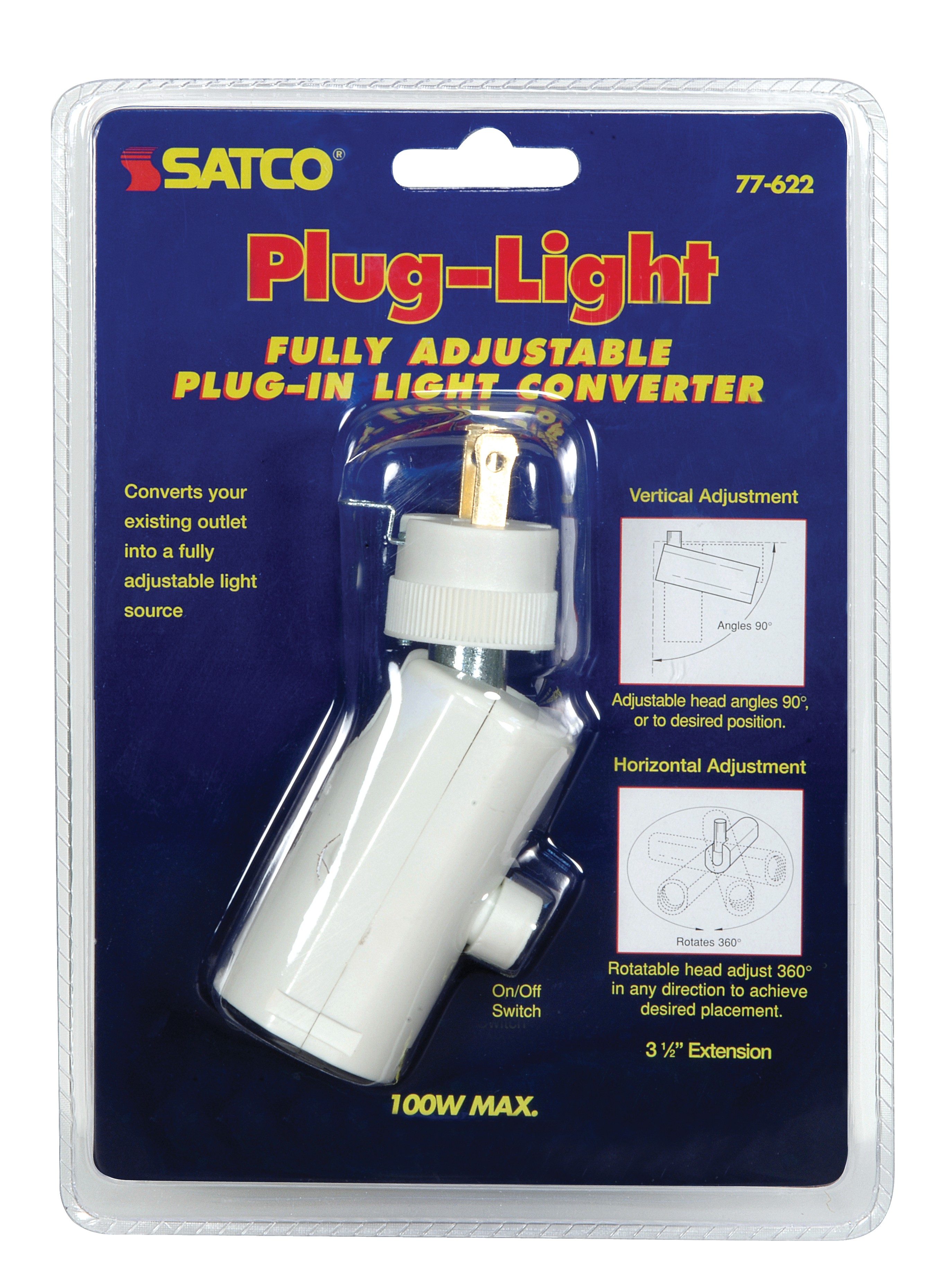 Satco SF77/622 PLUG-A-LIGHT 150 Watts Sockets & Lampholders Light Bulb