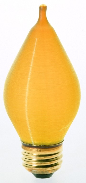 Satco S3416 40C15/A 40 Watt C15 Light Bulb Escent Spun Amber Medium Base