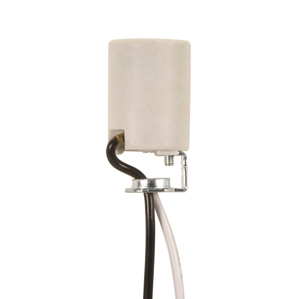 Satco 90/1555 Intermediate Base Porcelain Socket 8" inch Leads