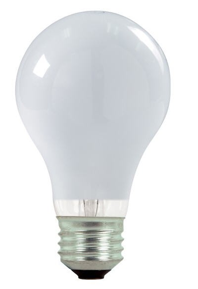 Satco S2406 43 Watt A19 Halogen Light Bulbs 120V Medium Base (2-Pack)