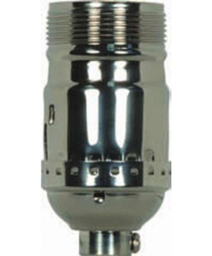 Satco 80/1446 Satco 3 Piece Stamped Solid Brass Standard Keyless Socket