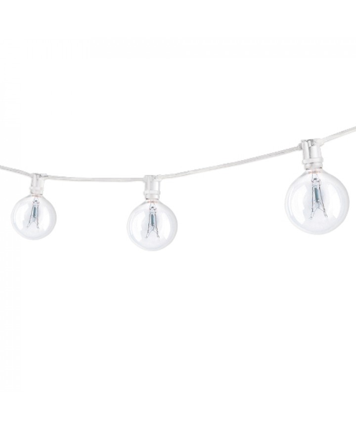 Bulbrite 810051 | STRING15/E12/WHITE-G16KT Outdoor Mini String Light w ...