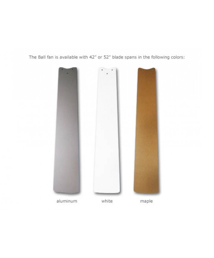 Modern Fan Company BAL-BA-42-AL-650-001 Ball Brushed Aluminum Ceiling Fan
