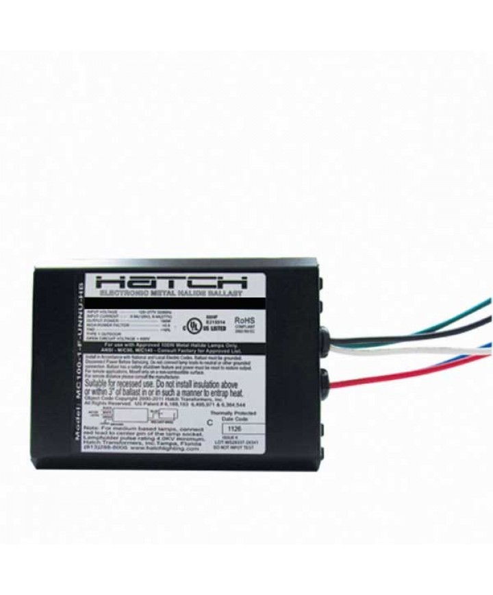 Hatch Transformers MC100-1-F-UNNU-HB - 100W - Universal 120V - 277V - 1 ...