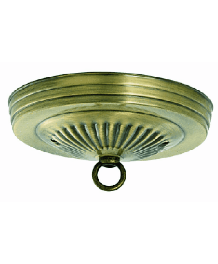 Satco S70/056 Satco S70-056 White Finish Ribbed Canopy