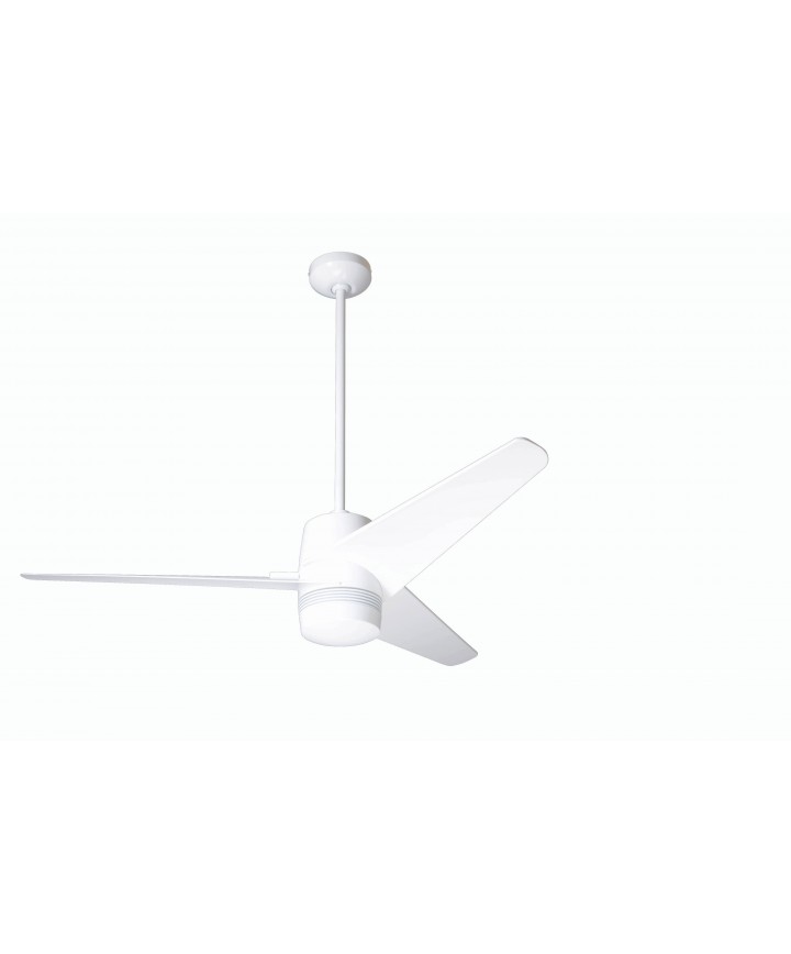 Modern Fan Company VEL-GW-50-NK-NL-002 Velo Gloss White Ceiling Fan